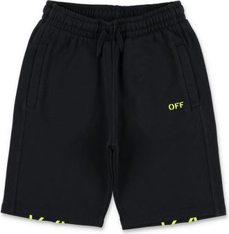 Off-white Short Blanc Cass&eacute; Noir