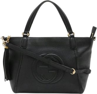 Gucci Pre-owned Soho Leather 2way Tote Bag - Femme - Pre-owned - Noir - Taille: ONE Size