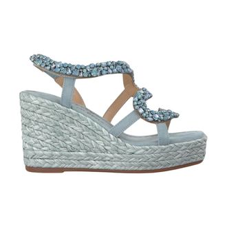 Alma En Pena Alma EN Pena, Femme, Chaussures, Bleu, Taille: 38 EU Compens&eacute;e strass serpent