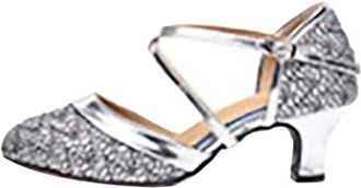 Generic Chaussures Danse Femme Bout Ouvert Latine Tango Valse Fête Sociale Salsa Bachata Dentraînement Sandales De Danse Pour Femmes Avec Talon Strass Moderne