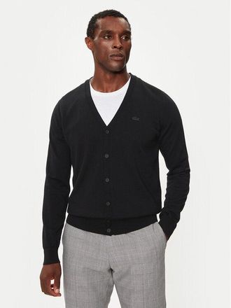 Lacoste Strickjacke AH5665 Schwarz Regular Fit