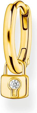 Thomas Sabo Thomas Sabo Einzel Creole mit Schloss Anhänger vergoldetes Silber CR700-414-14