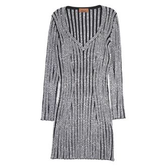 Missoni Femme, Robes, Noir, Taille: 38 FR Vertical Stripe Dress