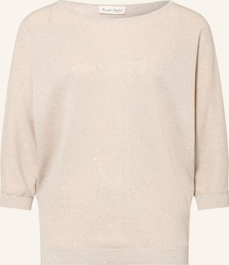 Phase Eight Strickshirt Cristine Mit 3/4-Arm Und Glitzergarn beige