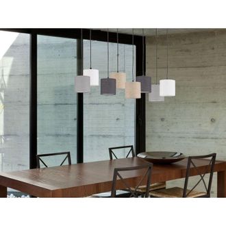 Fischer & Honsel Fischer&honsel - Pendelleuchte isko 8-flammig lang Stoffschirme bunt, Breite 115cm