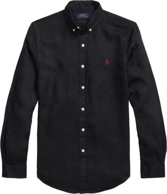 Polo Ralph Lauren Homme, Chemises, Noir, Taille: 2XL Long Sleeve Sport Shirt