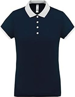 PROACT Polo piqué Performance Femme - Sporty Navy/White, S, Femme