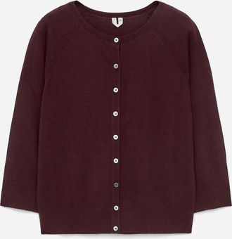 Arket Strickjacke Aus Merinowolle -Rot