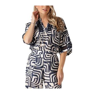 Nukus Nukus, Damen, Blusen & Hemden, Blau, MGr&ouml;&szlig;e