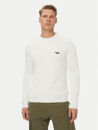 Aeronautica Aeronautica Militare Pullover 262MA1571UL00409 Wei&szlig; Regular Fit