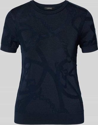 Lauren Ralph Lauren T-Shirt mit gerippten Abschl&uuml;ssen Modell EYELAH