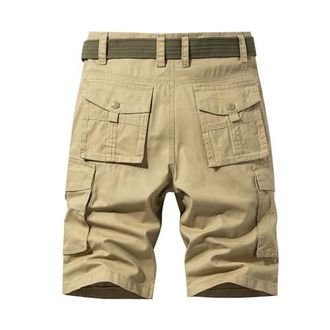 Generic Pantalon cargo pour homme, pantalon de jogging, short d&eacute;t&eacute; ample et d&eacute;contract&eacute;, couleur unie, 2026, kaki, 31W