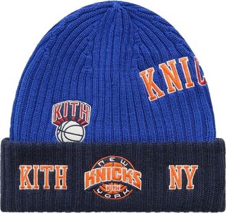 Kith x New Era x New York Knicks bonnet à logo appliqué - Bleu
