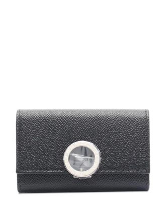 Bulgari porte-clés à clip logo (années 2020) - Noir