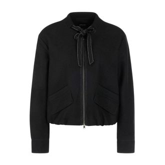 Marc Cain Cropped Jacket - - Jackets - Damen - Schwarzk - S
