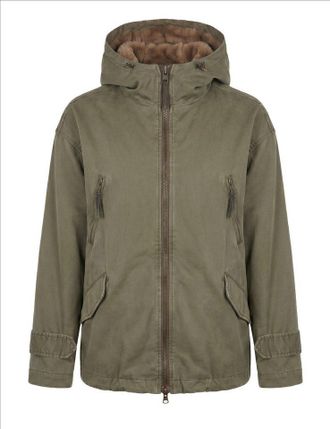 BLONDE No.8 Winterjacke BELLA mit Kunstfell gef&uuml;tterte Kapuze