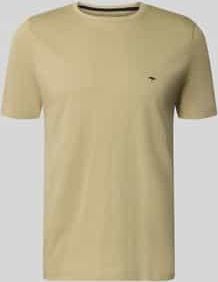 Fynch-Hatton T-Shirt mit Rundhalsausschnitt und Label-Stitching