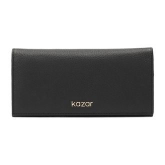 Kazar Schwarzes Lederportemonnaie mit Klappe - - Accessories - Damen - Schwarzk - ONE SIZE