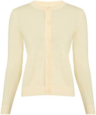 Au Printemps Paris Cardigan droit Acad en laine m&eacute;rinos