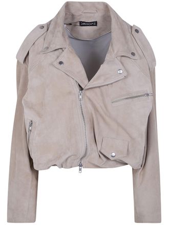 DRHOPE Suede Bikers Jacket