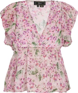 Faina Bluse Frauen hellviolett mehrfarbig