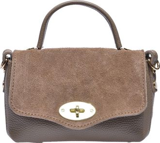 Roberta M Beige Rindsledertasche