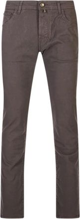 Jacob Cohen Nick Slim 5 Pocket Pants - Homme - Jeans - Brun - Taille: W33