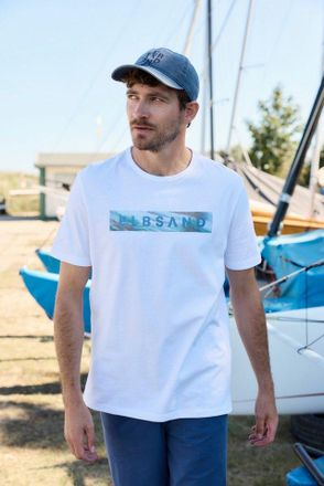 Elbsand T-Shirt ELBSAND Jivin T-Shirt bright white print