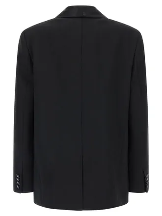 Emilio Pucci Womens Black Virgin Wool Blazer Clothing