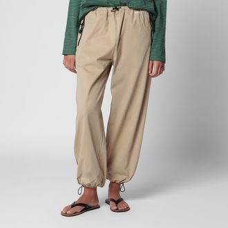 Miu Miu Beige Gabardine-Hose