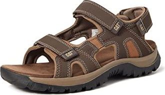 CAT Caterpillar Giles, Sandales Bout ouvert homme, Marron (Mens Dark Brown Mens Brown), 43 EU