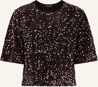 van Laack Van Laack Blusenshirt Vl-Jorina-Xx Aus Samt Mit Pailletten rot