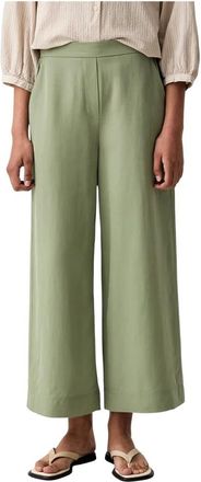 Marc O'Polo Femme, Pantalons, Vert, Taille: 40 FR Wide Pantalons