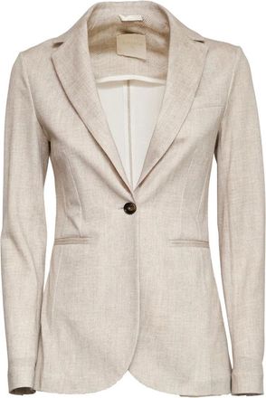 Circolo 1901 Femme, Vestes, Beige, Taille: 42 FR Blazer monopetto