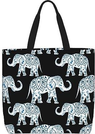 Generic &Eacute;l&eacute;phant Sac A Main Femmes L&eacute;ger Tote Bag Grand Sac Fourre-Tout Pour Universit&eacute; Quotidienne Plage