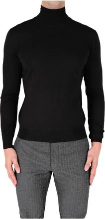Hindustrie Homme, Pulls, Noir, Taille: M Turtleneck Royal Merino