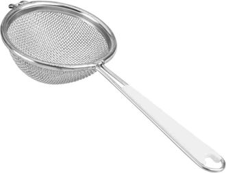 Metaltex 110507080 Sieb fein 7cm mit Kunststoffeinlage, Aluminium, Silber, 15 x 7 x 5 cm