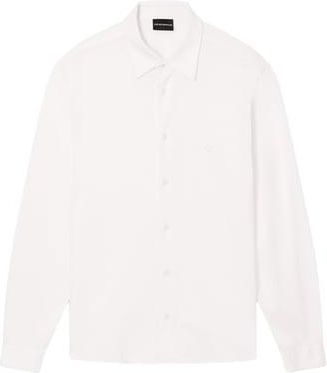 Emporio Armani Chemise slim en jersey m&eacute;lange