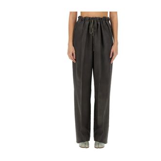 Maison Margiela Femme, Pantalons, Gris, Taille: 46 FR Mohair Wool Pantalons
