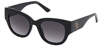 Guess Guess GU 7680 01B Lunettes de soleil pour femme, noir brillant, 50
