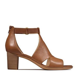 Clarks Femme Kaylin60 Glad Escarpins Bride Cheville, Marron (Tan Leather Tan Leather), 37 EU