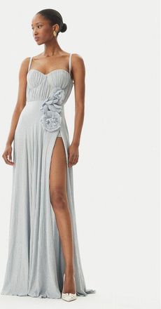 Elisabetta Franchi Abendkleid AB-R22-52E2 Hellblau Regular Fit