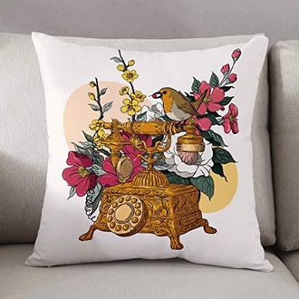 Bonamaison Le Jardin du Lin Zierkissenhüllen, Mehrfarbig, 45x45