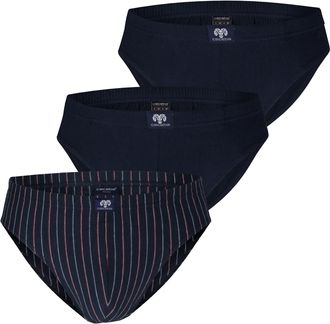 Ceceba Herren Sport 3er Pack Slip, Blau (Navy-red 2550), XXXXXX-Large (Herstellergr&ouml;&szlig;e: 18) (3erPack)