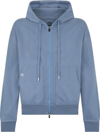 Fedeli Homme, Sweatshirts et sweats &agrave; capuche, Bleu, Taille: S SweaT-shirt zipp&eacute; &agrave; capuche