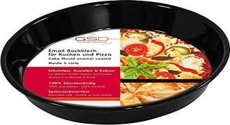 GSD Haushaltsger&auml;te Back Pizzablech, Aluminium, schwarz, 30 cm