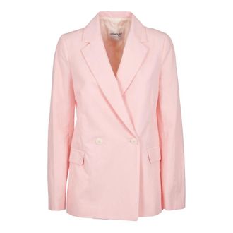 ottod'Ame Femme, Vestes, Rose, Taille: 36 FR Giacca Over Doppiopetto