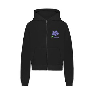 Flaneur Fl&acirc;neur - Veste Pixel Flower Zip-Up - Homme - Sweatshirts et sweats &agrave; capuche - Noir - Taille: M
