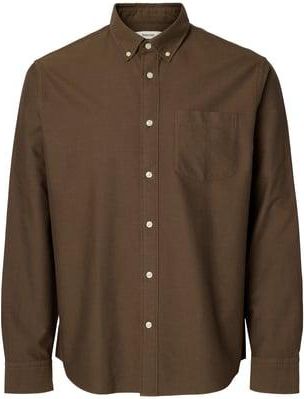 Selected Chemise ray&eacute;e en coton