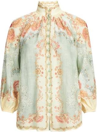 Zimmermann Blouse fleurie boutonn&eacute;e